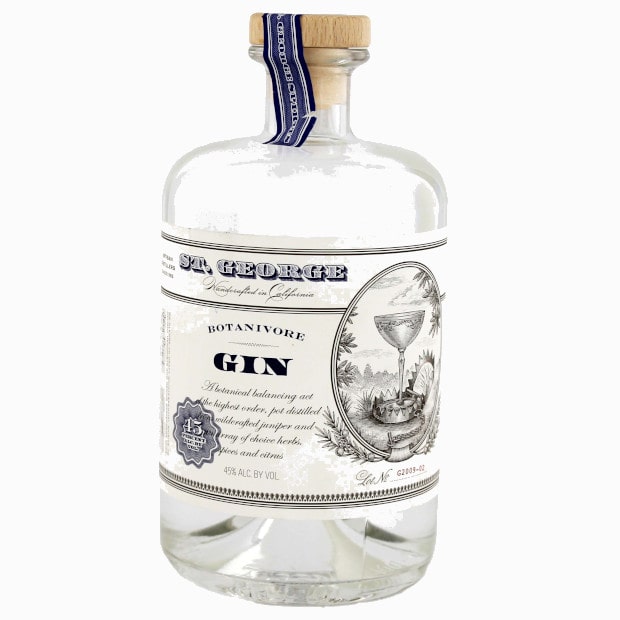 St. George Botanivore Gin, 0,7l, 45%, Wacholder, 19 Botanicals, leicht ...