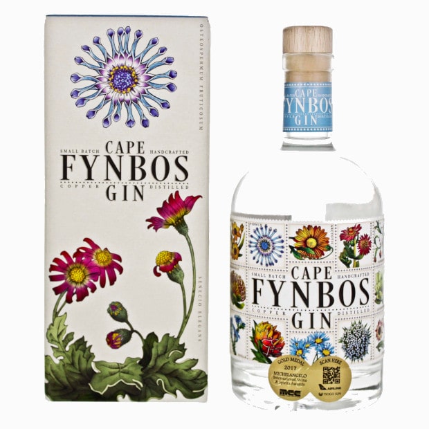 Cape Fynbos Gin 45% 0,5l, Gin aus Südafrika, Cape Floral, Tiefe und ...